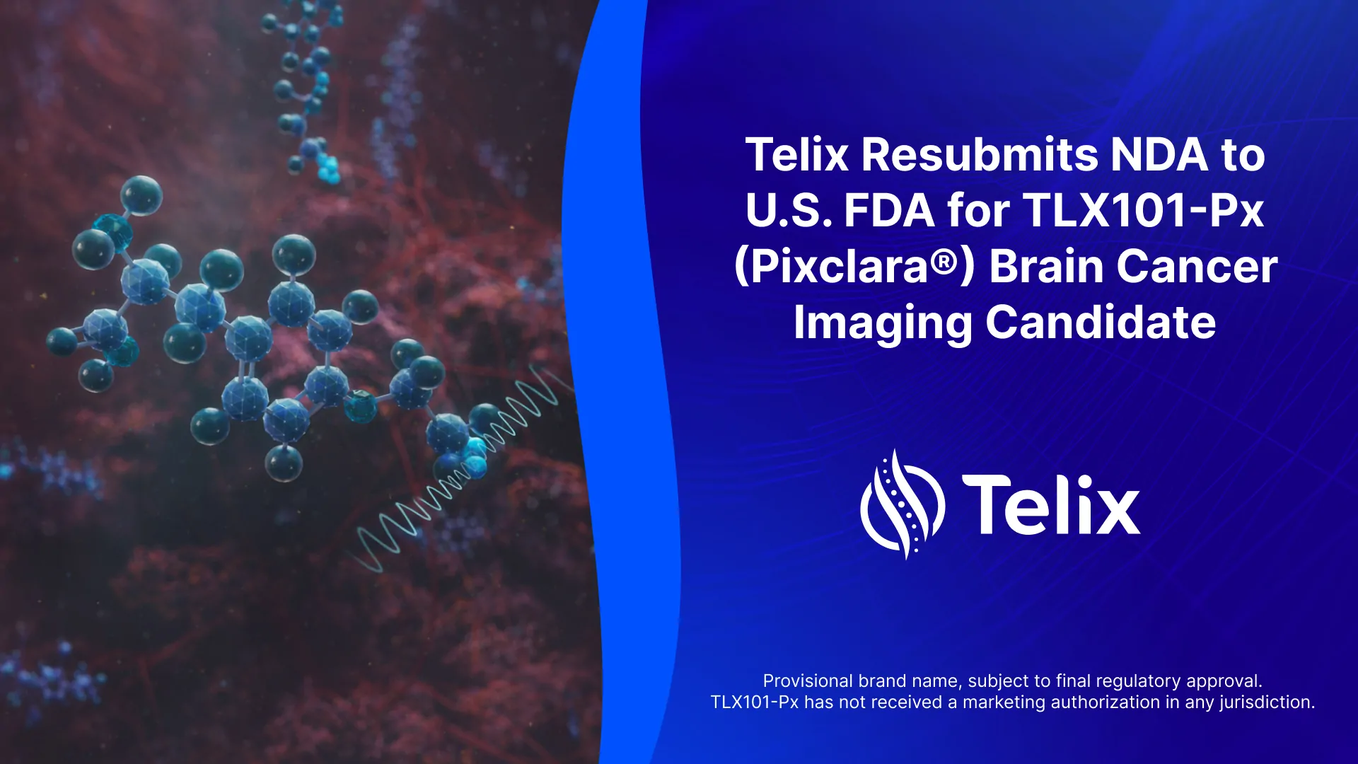 Telix Resubmits NDA to U.S. FDA for TLX101-Px (Pixclara®) Brain Cancer ...